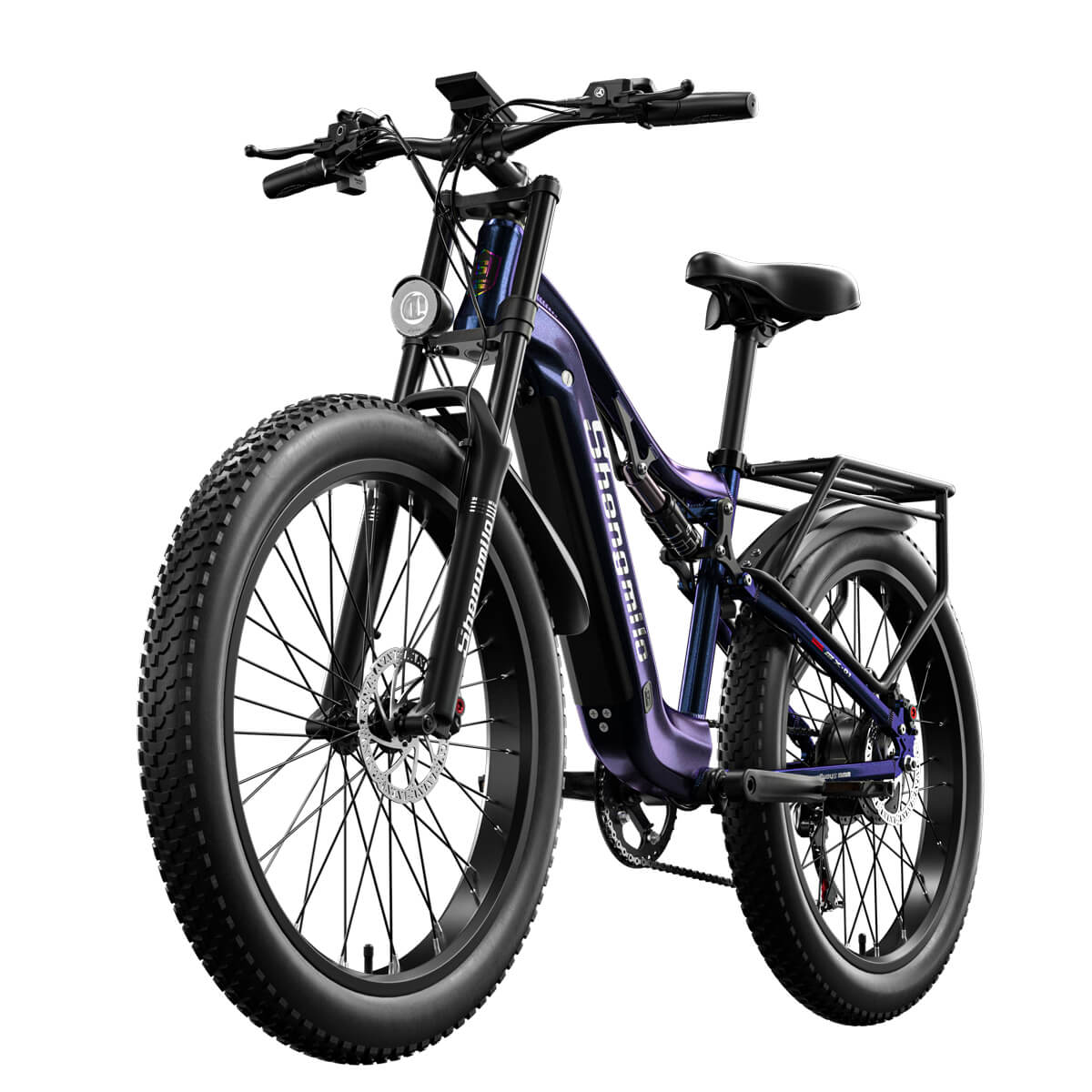 Shengmilo MX03 Full Suspension Electric Mountain Bike BAFANG +1000W 17 ...