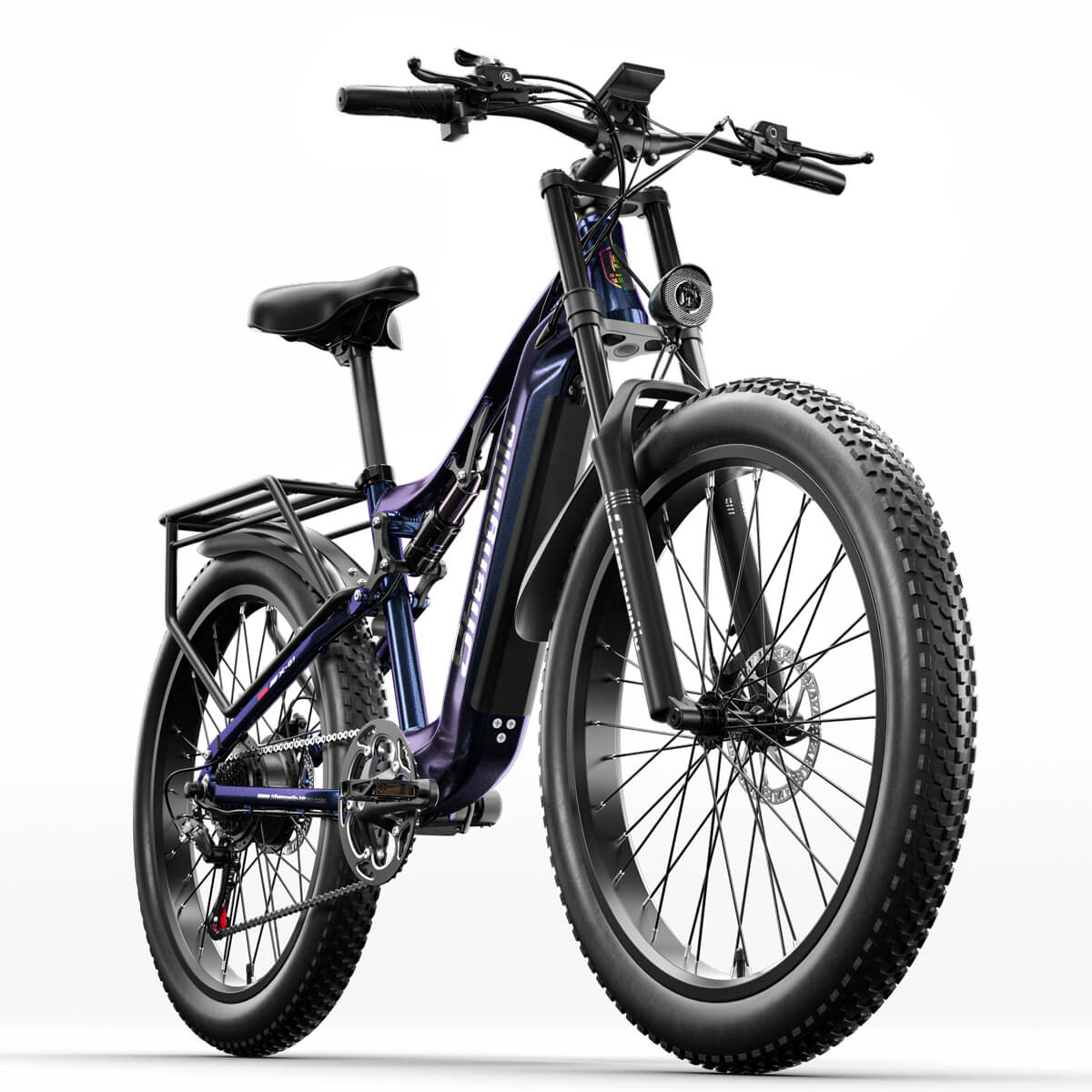 Shengmilo MX03 Full Suspension Electric Mountain Bike BAFANG +1000W 17 ...