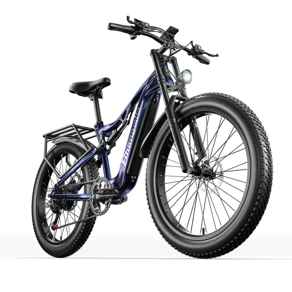 Shengmilo MX03 Full Suspension Electric Mountain Bike BAFANG +1000W 17 ...